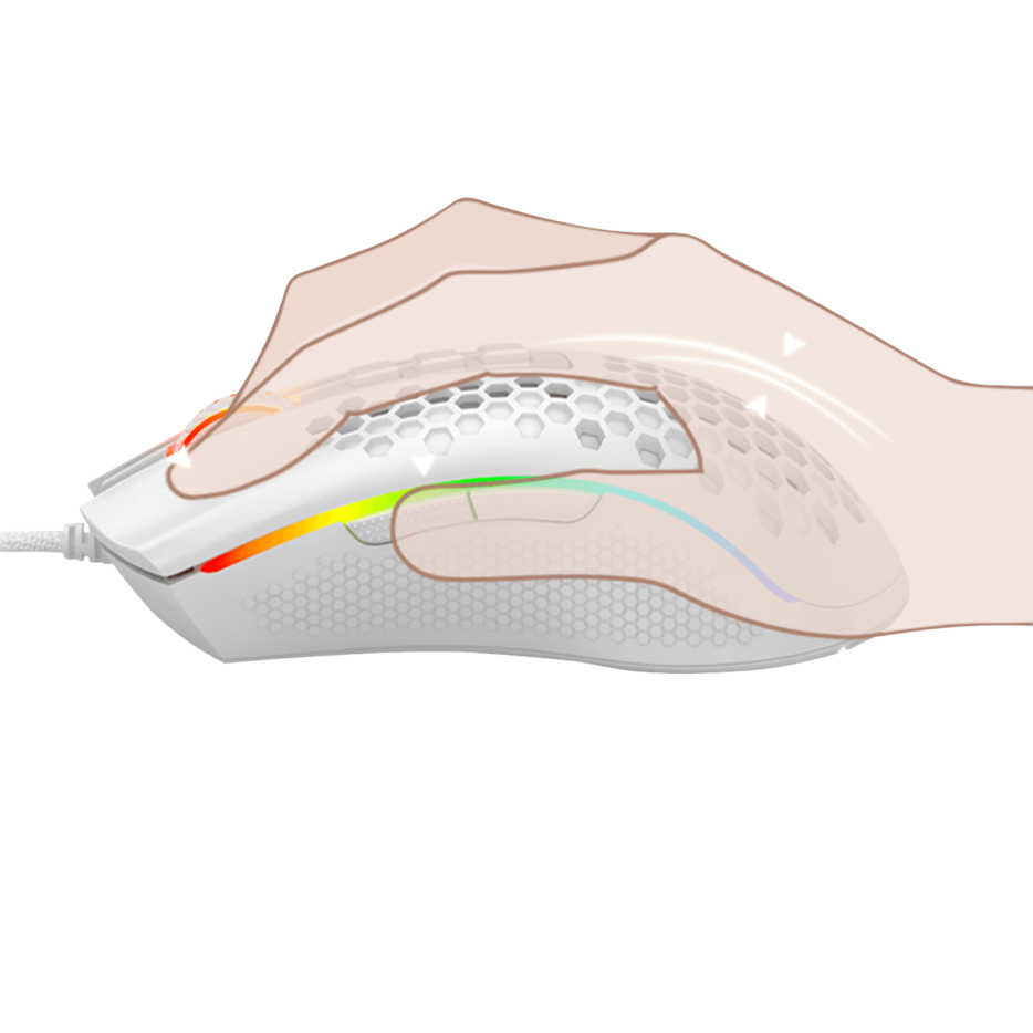 Redragon M988 Storm Elite (White) RGB Gaming Mouse Pakistan